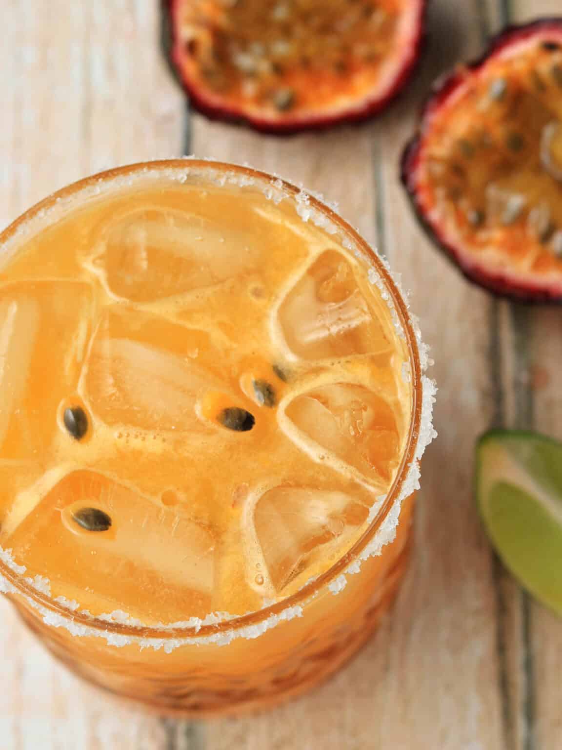 Passion Fruit Margarita - Mama Loves to Cook