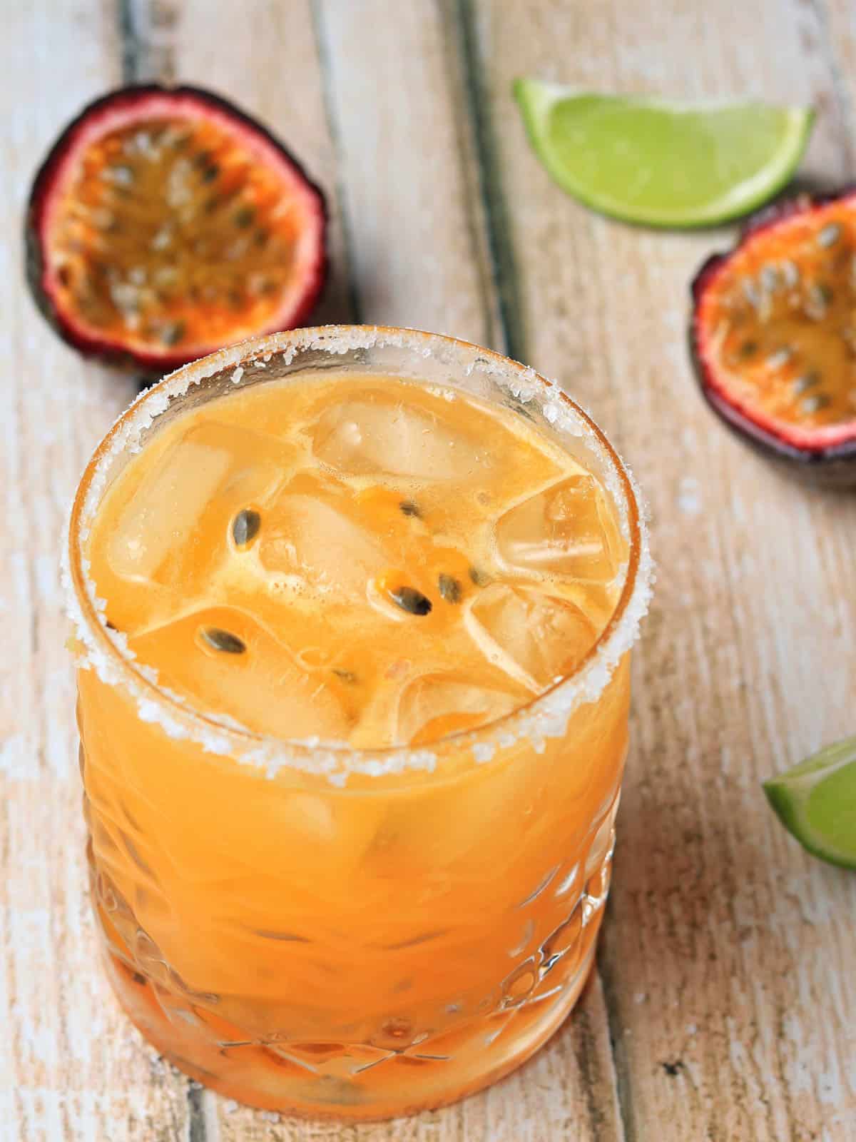 Passion Fruit Margarita - Mama Loves to Cook
