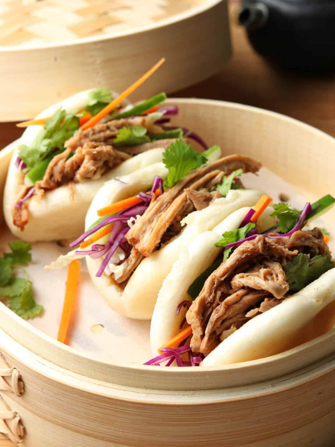 Pulled Pork Bao Buns - Mama Loves to Cook